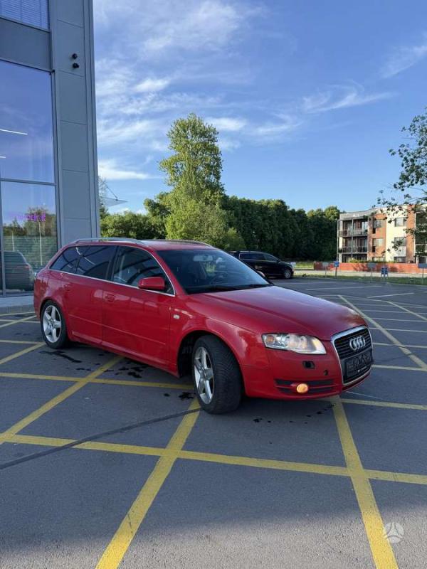 Red Audi A4 2007 in Vilnius, with an engine capacity of 1.99 L and mileage of 400 thousand km for 1500 €, photo 3 on AUTOMOTO.COM.LV
