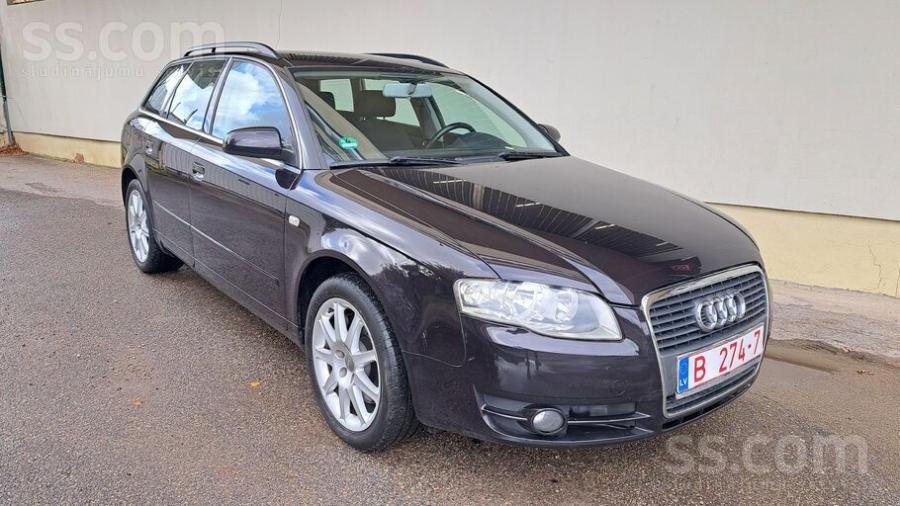 Red Audi A4 2007 in Ogre, with an engine capacity of 2.00 L and mileage of 161 thousand km for 5350 €, photo 1 on AUTOMOTO.COM.LV