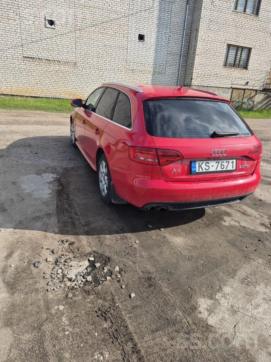 Red Audi A4 2008 in Kuldiga, with an engine capacity of 2.00 L and mileage of 32 thousand km for 8290 €, photo 4 on AUTOMOTO.COM.LV