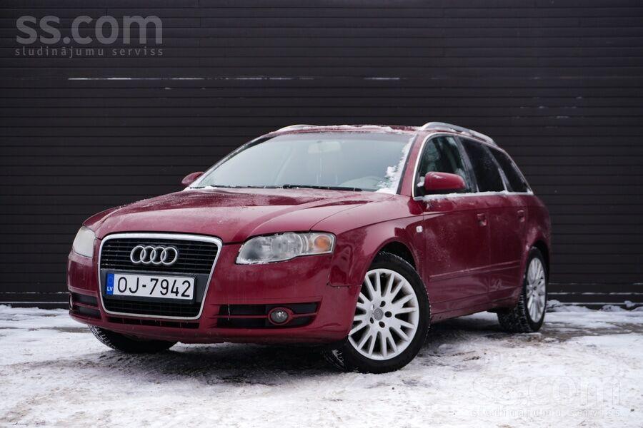 Red Audi A4 2008 in Riga, with an engine capacity of 1.90 L and mileage of 336 thousand km for 4990 €, photo 1 on AUTOMOTO.COM.LV