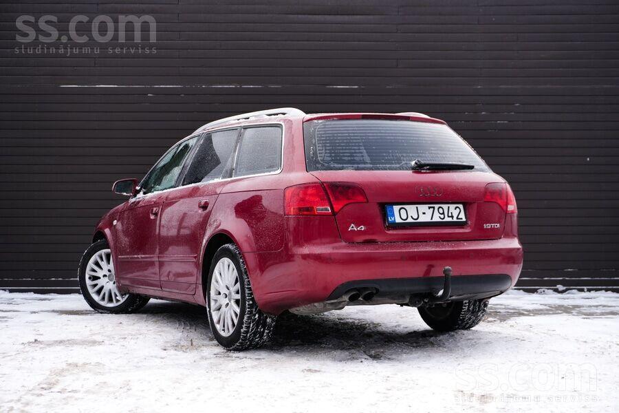 Sarkans Audi A4 2008 Rīga, ar dzinēja tilpumu 1.90 L un nobraukumu 336 tūkst. km par 4990 €, foto 4 vietnē AUTOMOTO.COM.LV