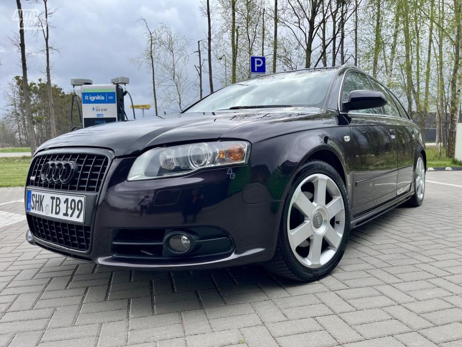 Red Audi A4 2008 in Kaunas, with an engine capacity of 2.00 L and mileage of 273 thousand km for 3800 €, photo 1 on AUTOMOTO.COM.LV