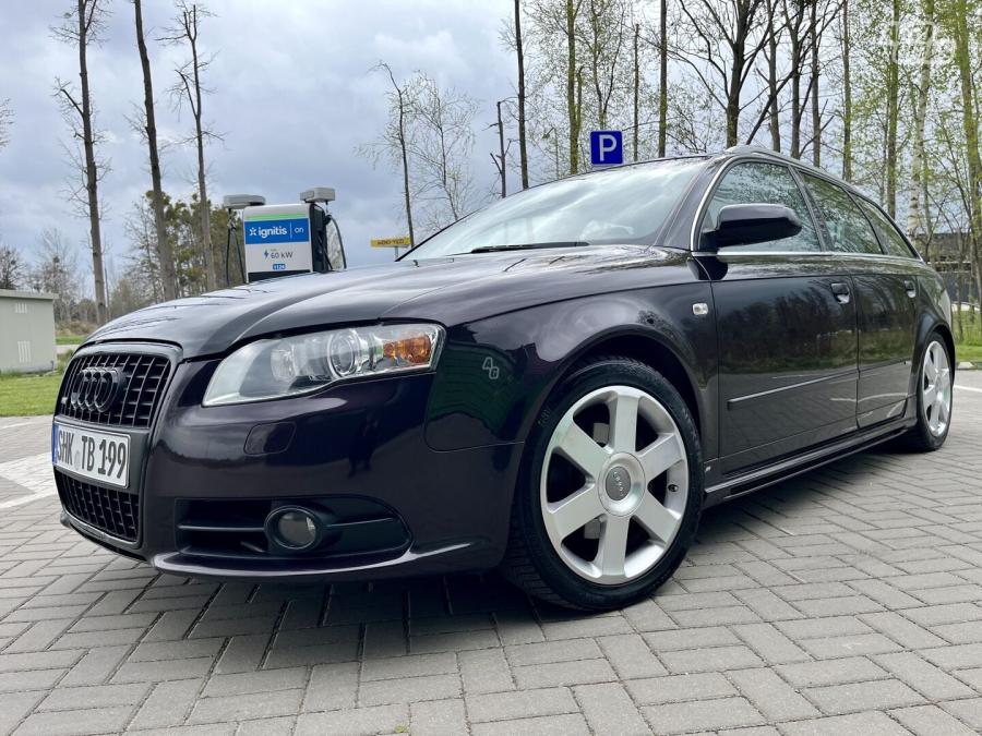 Red Audi A4 2008 in Kaunas, with an engine capacity of 2.00 L and mileage of 273 thousand km for 3800 €, photo 7 on AUTOMOTO.COM.LV