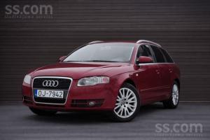 Sarkans Audi A4 2008 Rīga, ar dzinēja tilpumu 1.90 L un nobraukumu 336 tūkst. km par 4990 €, foto  vietnē AUTOMOTO.COM.LV
