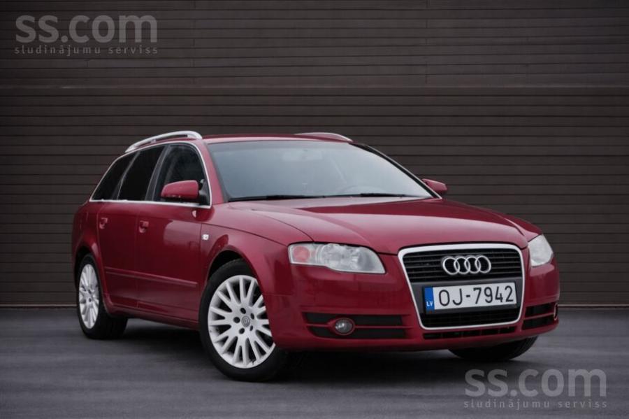 Red Audi A4 2008 in Riga, with an engine capacity of 1.90 L and mileage of 336 thousand km for 4990 €, photo 3 on AUTOMOTO.COM.LV