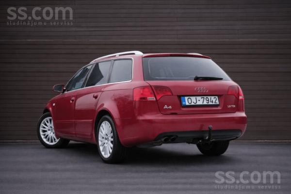 Sarkans Audi A4 2008 Rīga, ar dzinēja tilpumu 1.90 L un nobraukumu 336 tūkst. km par 4990 €, foto 4 vietnē AUTOMOTO.COM.LV