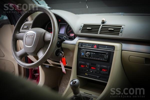 Sarkans Audi A4 2008 Rīga, ar dzinēja tilpumu 1.90 L un nobraukumu 336 tūkst. km par 4990 €, foto 5 vietnē AUTOMOTO.COM.LV