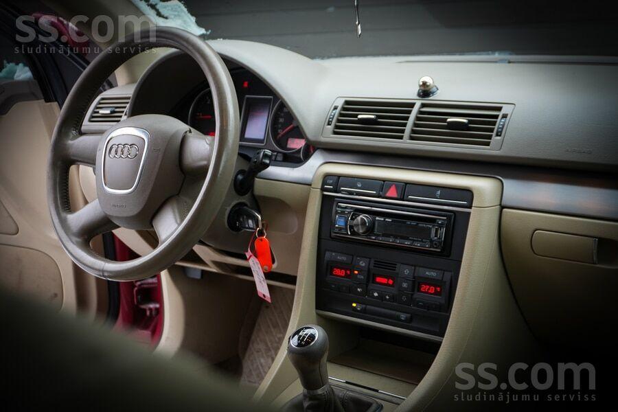 Red Audi A4 2008 in Riga, with an engine capacity of 1.90 L and mileage of 336 thousand km for 4990 €, photo 6 on AUTOMOTO.COM.LV