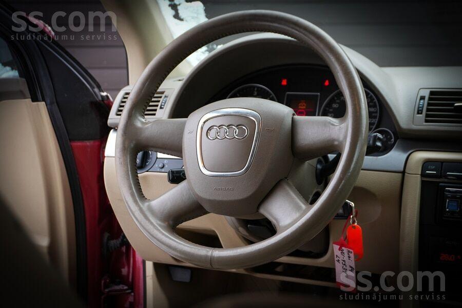 Red Audi A4 2008 in Riga, with an engine capacity of 1.90 L and mileage of 336 thousand km for 4990 €, photo 7 on AUTOMOTO.COM.LV