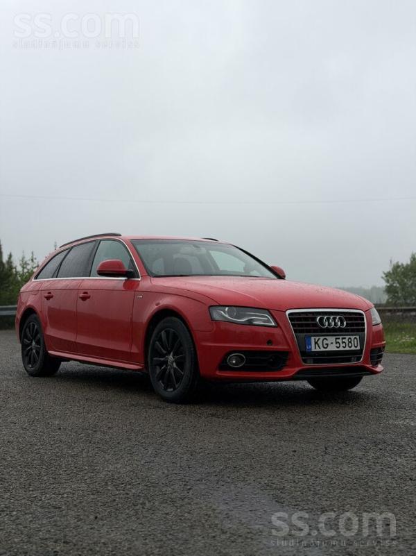 Red Audi A4 2008 in Bauska, with an engine capacity of 2.00 L and mileage of 350 thousand km for 4200 €, photo 1 on AUTOMOTO.COM.LV