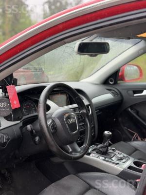 Red Audi A4 2008 in Bauska, with an engine capacity of 2.00 L and mileage of 350 thousand km for 4200 €, photo 12 on AUTOMOTO.COM.LV