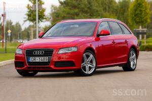 Red Audi A4 2008 in Jelgava, with an engine capacity of 1.80 L and mileage of 298 thousand km for 3950 €, photo  on AUTOMOTO.COM.LV