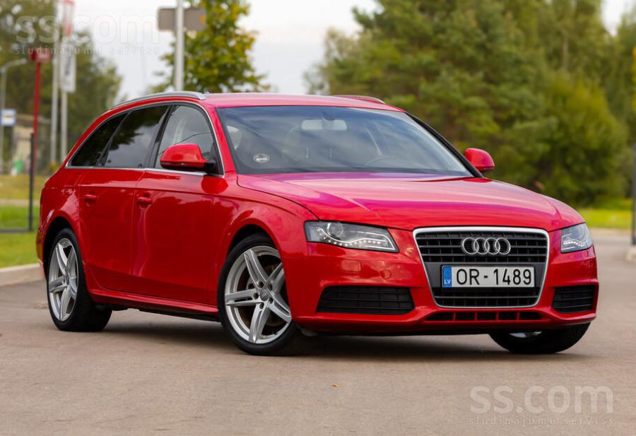 Red Audi A4 2008 in Jelgava, with an engine capacity of 1.80 L and mileage of 298 thousand km for 3950 €, photo 4 on AUTOMOTO.COM.LV