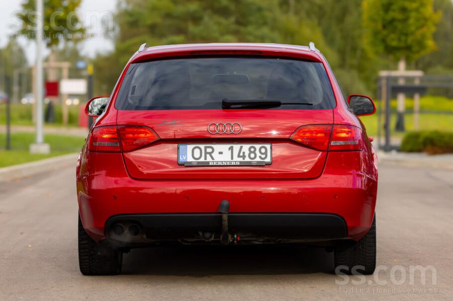 Red Audi A4 2008 in Jelgava, with an engine capacity of 1.80 L and mileage of 298 thousand km for 3950 €, photo 6 on AUTOMOTO.COM.LV