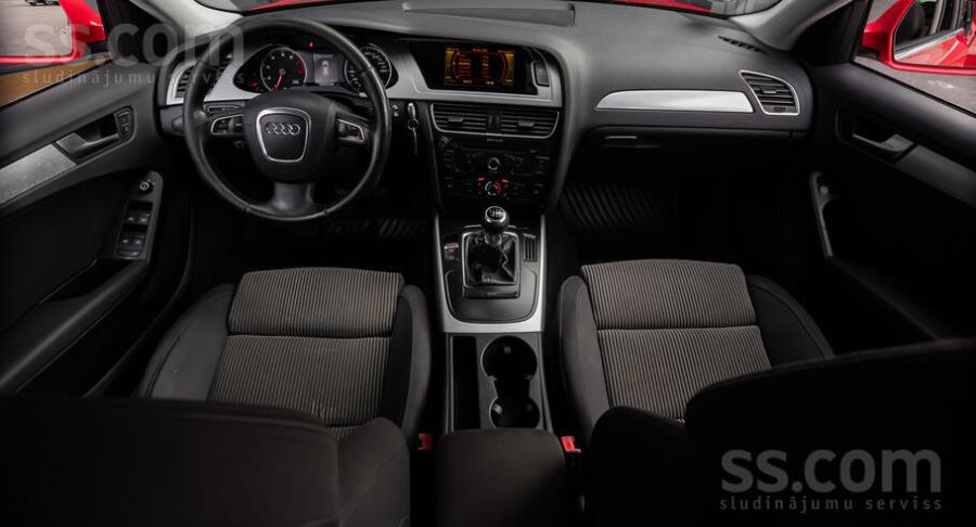 Red Audi A4 2008 in Jelgava, with an engine capacity of 1.80 L and mileage of 298 thousand km for 3950 €, photo 11 on AUTOMOTO.COM.LV