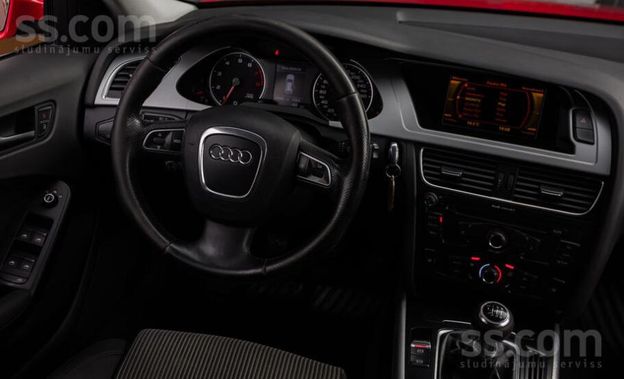 Red Audi A4 2008 in Jelgava, with an engine capacity of 1.80 L and mileage of 298 thousand km for 3950 €, photo 12 on AUTOMOTO.COM.LV