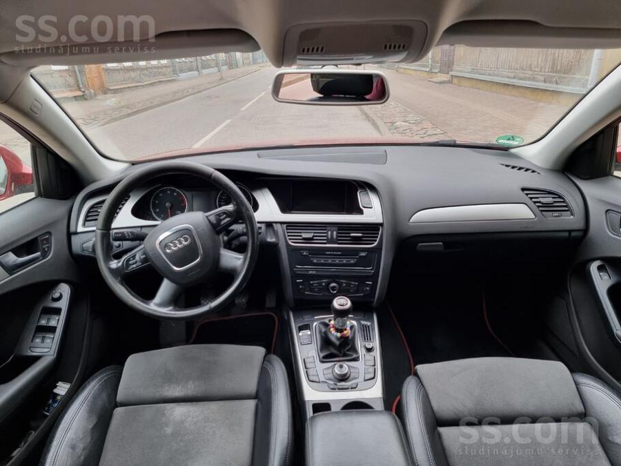 Sarkans Audi A4 2008 Liepāja, ar dzinēja tilpumu 1.80 L un nobraukumu 276 tūkst. km par 4950 €, foto 5 vietnē AUTOMOTO.COM.LV