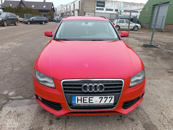 Red Audi A4 2009 in Utena, with an engine capacity of 2.00 L and mileage of 4056 thousand km for 3750 €, photo 1 on AUTOMOTO.COM.LV