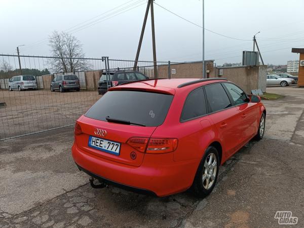 Red Audi A4 2009 in Utena, with an engine capacity of 2.00 L and mileage of 4056 thousand km for 3750 €, photo 4 on AUTOMOTO.COM.LV