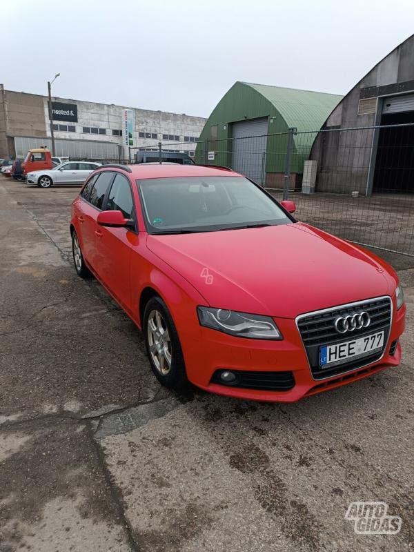 Red Audi A4 2009 in Utena, with an engine capacity of 2.00 L and mileage of 4056 thousand km for 3750 €, photo 6 on AUTOMOTO.COM.LV