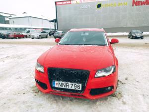 Red Audi A4 2009 in Kaunas, with an engine capacity of 2.00 L and mileage of 285 thousand km for 4600 €, photo 3 on AUTOMOTO.COM.LV