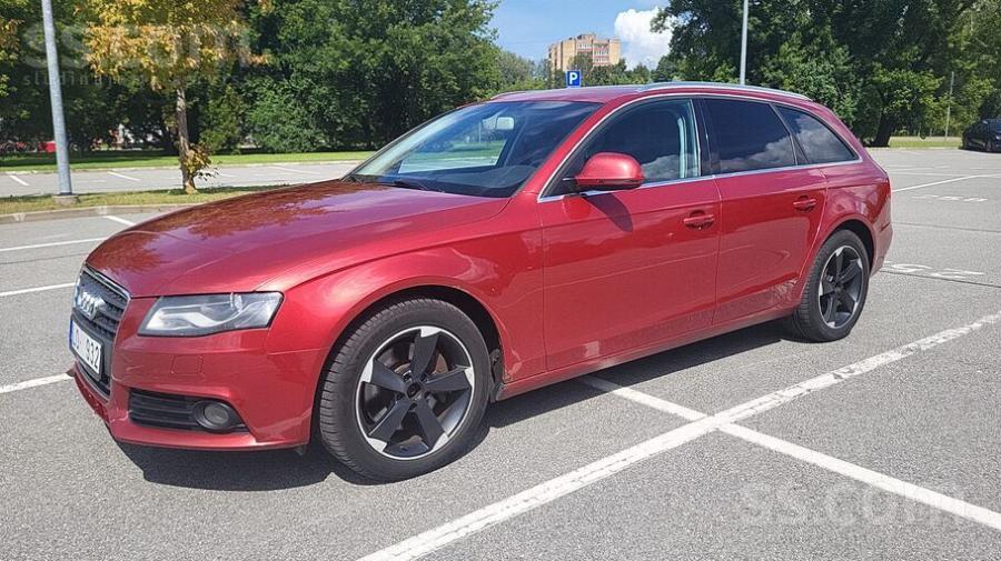 Red Audi A4 2009 in Riga, with an engine capacity of 2.70 L and mileage of 307 thousand km for 4600 €, photo 1 on AUTOMOTO.COM.LV