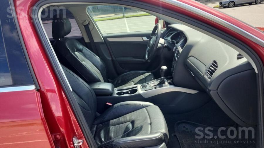 Red Audi A4 2009 in Riga, with an engine capacity of 2.70 L and mileage of 307 thousand km for 4600 €, photo 6 on AUTOMOTO.COM.LV