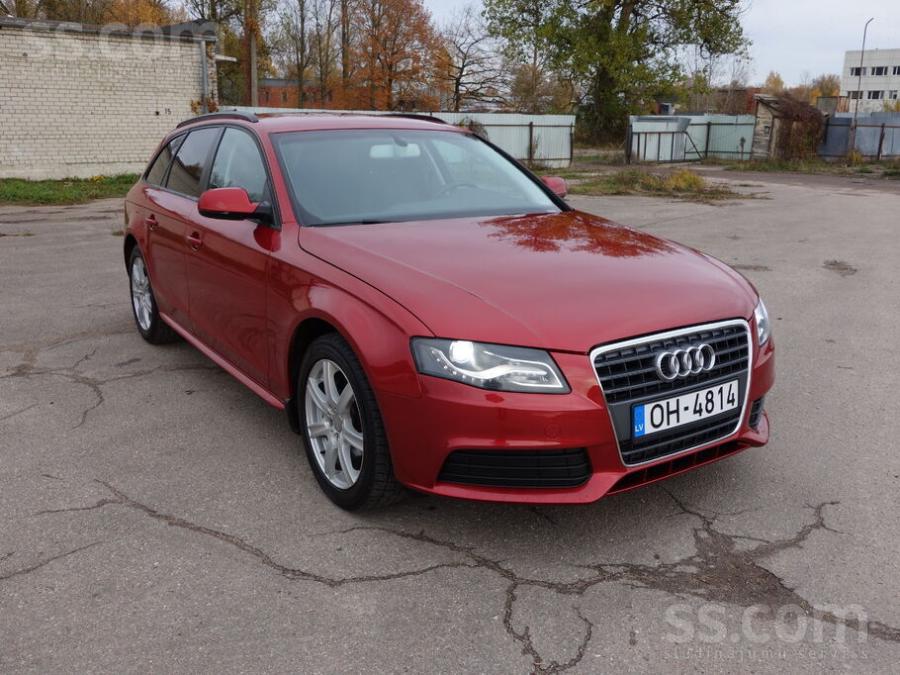Red Audi A4 2010 in Riga, with an engine capacity of 2.00 L and mileage of 0 thousand km for 5850 €, photo 29 on AUTOMOTO.COM.LV