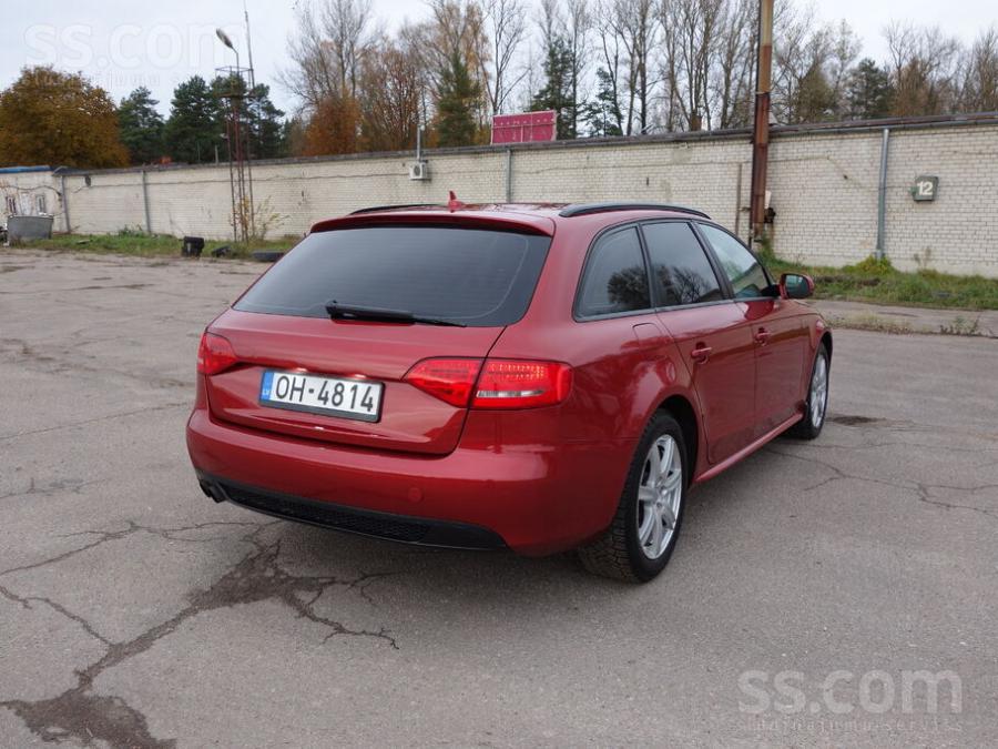 Red Audi A4 2010 in Riga, with an engine capacity of 2.00 L and mileage of 0 thousand km for 5850 €, photo 34 on AUTOMOTO.COM.LV