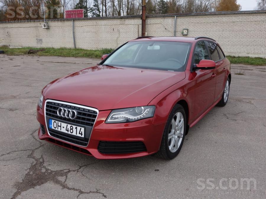 Red Audi A4 2010 in Riga, with an engine capacity of 2.00 L and mileage of 0 thousand km for 5850 €, photo 2 on AUTOMOTO.COM.LV