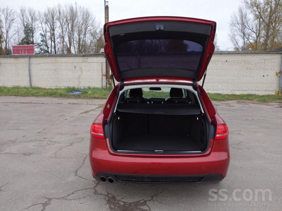 Red Audi A4 2010 in Riga, with an engine capacity of 2.00 L and mileage of 0 thousand km for 5850 €, photo 20 on AUTOMOTO.COM.LV