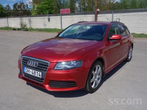Red Audi A4 2010 in Riga, with an engine capacity of 2.00 L and mileage of 0 thousand km for 5550 €, photo  on AUTOMOTO.COM.LV
