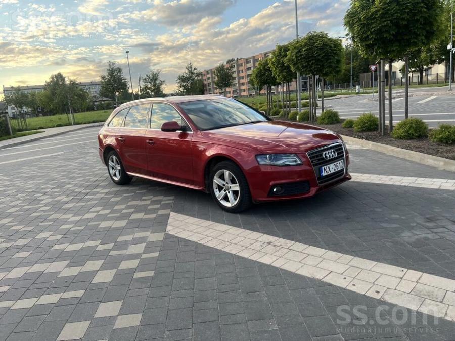 Red Audi A4 2010 in Jelgava, with an engine capacity of 2.00 L and mileage of 250 thousand km for 5300 €, photo 1 on AUTOMOTO.COM.LV