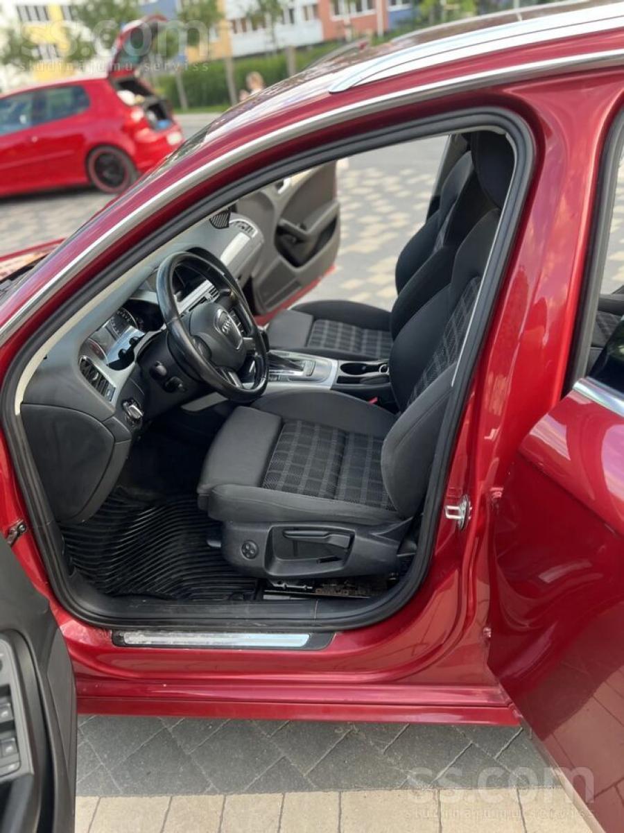 Red Audi A4 2010 in Jelgava, with an engine capacity of 2.00 L and mileage of 250 thousand km for 5300 €, photo 12 on AUTOMOTO.COM.LV