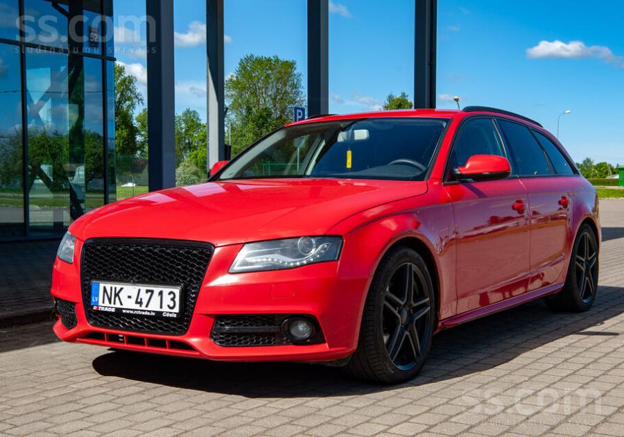 Sarkans Audi A4 2010 Cēsis, ar dzinēja tilpumu 2.00 L un nobraukumu 364 tūkst. km par 4250 €, foto 3 vietnē AUTOMOTO.COM.LV