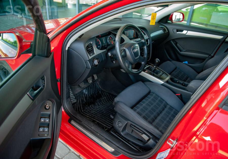 Sarkans Audi A4 2010 Cēsis, ar dzinēja tilpumu 2.00 L un nobraukumu 364 tūkst. km par 4250 €, foto 13 vietnē AUTOMOTO.COM.LV