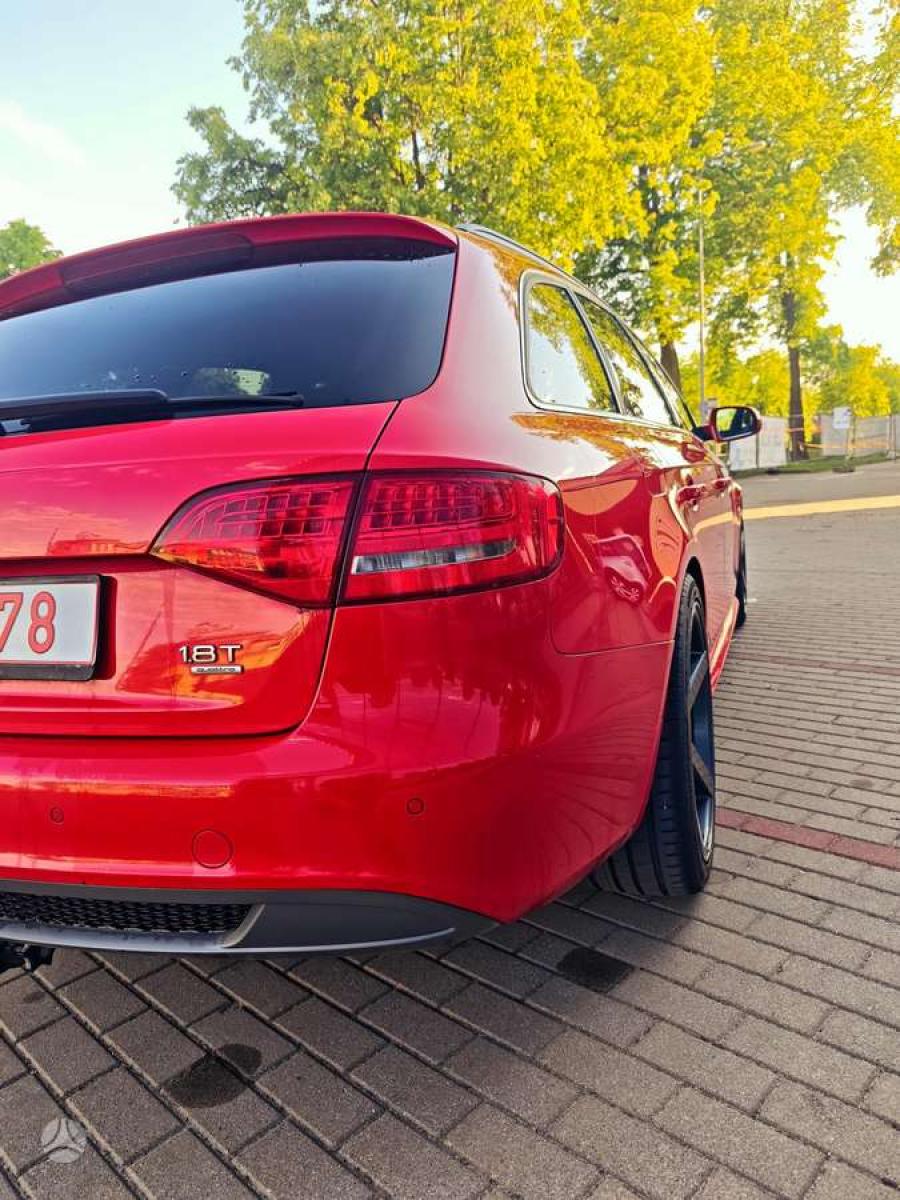 Red Audi A4 2010 in Utena, with an engine capacity of 1.80 L and mileage of 374 thousand km for 5600 €, photo 9 on AUTOMOTO.COM.LV