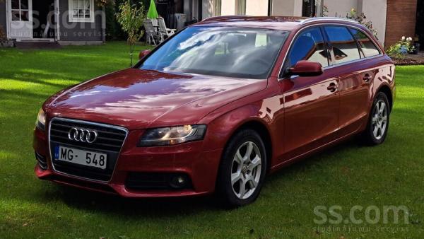Sarkans Audi A4 2010 Jūrmala, ar dzinēja tilpumu 2.00 L un nobraukumu 470 tūkst. km par 3200 €, foto 1 vietnē AUTOMOTO.COM.LV