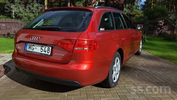 Sarkans Audi A4 2010 Jūrmala, ar dzinēja tilpumu 2.00 L un nobraukumu 470 tūkst. km par 3200 €, foto 5 vietnē AUTOMOTO.COM.LV