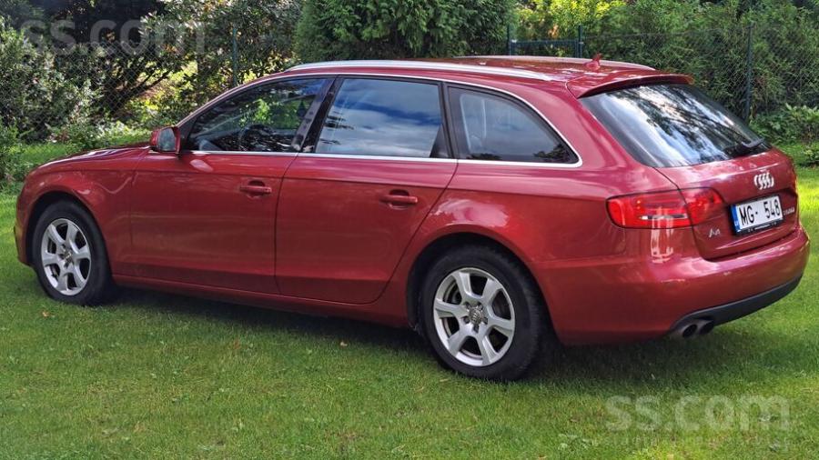 Sarkans Audi A4 2010 Jūrmala, ar dzinēja tilpumu 2.00 L un nobraukumu 470 tūkst. km par 3200 €, foto 7 vietnē AUTOMOTO.COM.LV