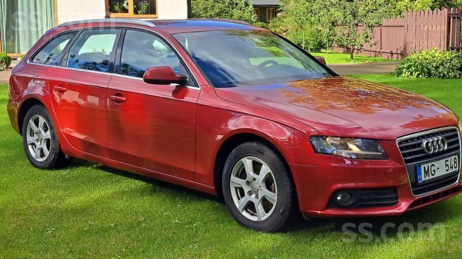 Sarkans Audi A4 2010 Jūrmala, ar dzinēja tilpumu 2.00 L un nobraukumu 470 tūkst. km par 3200 €, foto 8 vietnē AUTOMOTO.COM.LV