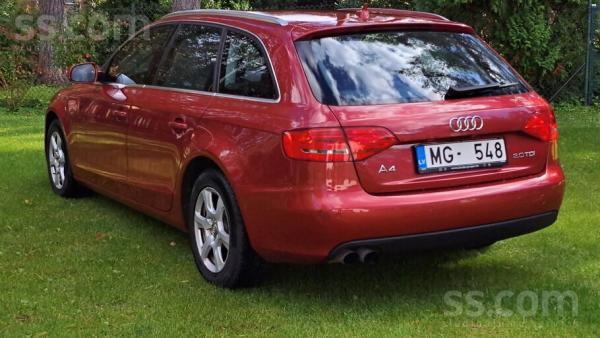 Sarkans Audi A4 2010 Jūrmala, ar dzinēja tilpumu 2.00 L un nobraukumu 470 tūkst. km par 3200 €, foto 9 vietnē AUTOMOTO.COM.LV