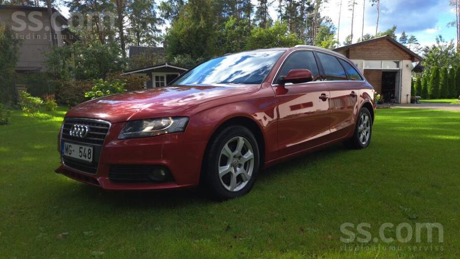 Sarkans Audi A4 2010 Jūrmala, ar dzinēja tilpumu 2.00 L un nobraukumu 470 tūkst. km par 3200 €, foto 13 vietnē AUTOMOTO.COM.LV