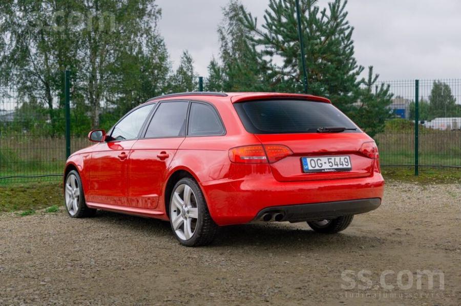Red Audi A4 2011 in Riga, with an engine capacity of 1.80 L and mileage of 359 thousand km for 6990 €, photo 4 on AUTOMOTO.COM.LV