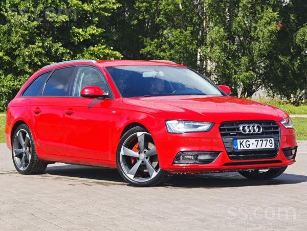 Red Audi A4 2012 in Jekabpils, with an engine capacity of 3.00 L and mileage of 403 thousand km for 8500 €, photo 1 on AUTOMOTO.COM.LV