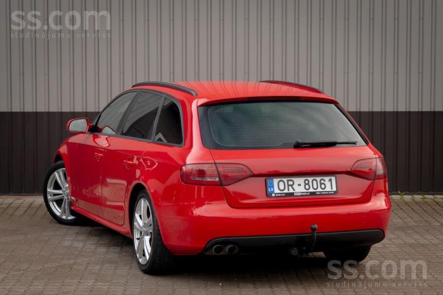Red Audi A4 2012 in Talsi, with an engine capacity of 2.00 L and mileage of 0 thousand km for 4950 €, photo 5 on AUTOMOTO.COM.LV