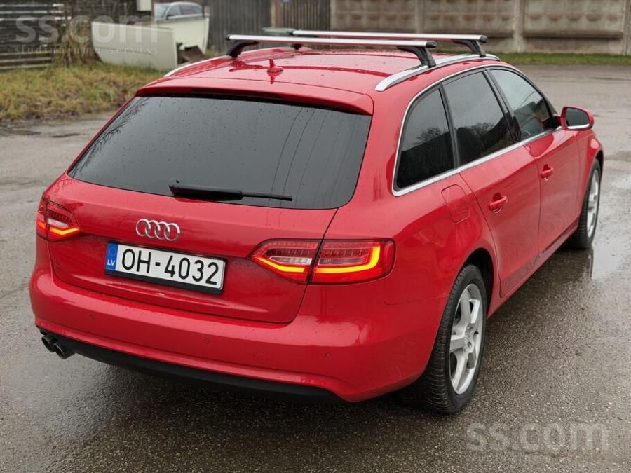 Sarkans Audi A4 2013 Ogre, ar dzinēja tilpumu 2.00 L un nobraukumu 283 tūkst. km par 8800 €, foto 6 vietnē AUTOMOTO.COM.LV