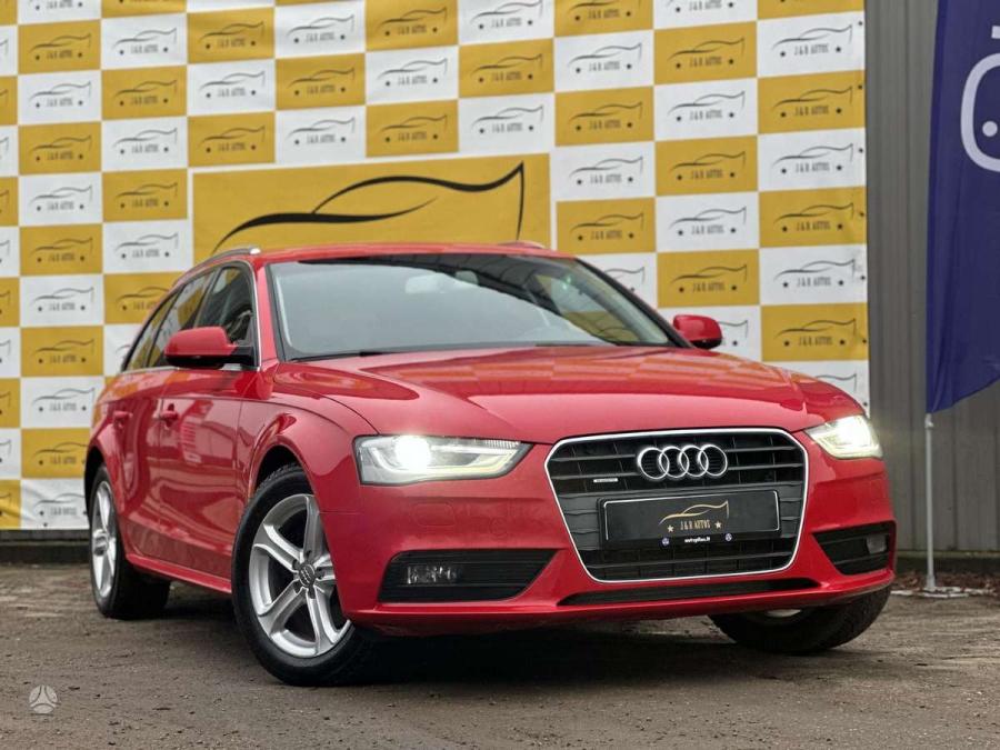Red Audi A4 2013 in Siauliai, with an engine capacity of 2.00 L and mileage of 248 thousand km for 6500 €, photo 1 on AUTOMOTO.COM.LV