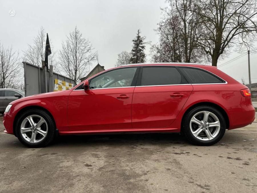 Red Audi A4 2013 in Siauliai, with an engine capacity of 2.00 L and mileage of 248 thousand km for 6500 €, photo 8 on AUTOMOTO.COM.LV