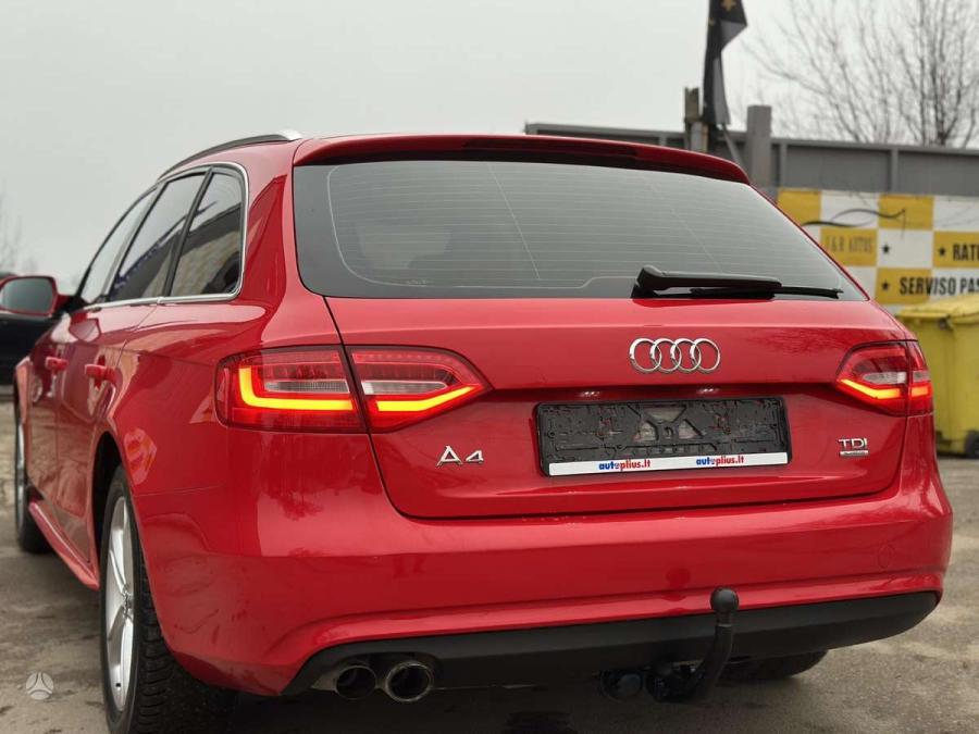 Red Audi A4 2013 in Siauliai, with an engine capacity of 2.00 L and mileage of 248 thousand km for 6500 €, photo 14 on AUTOMOTO.COM.LV